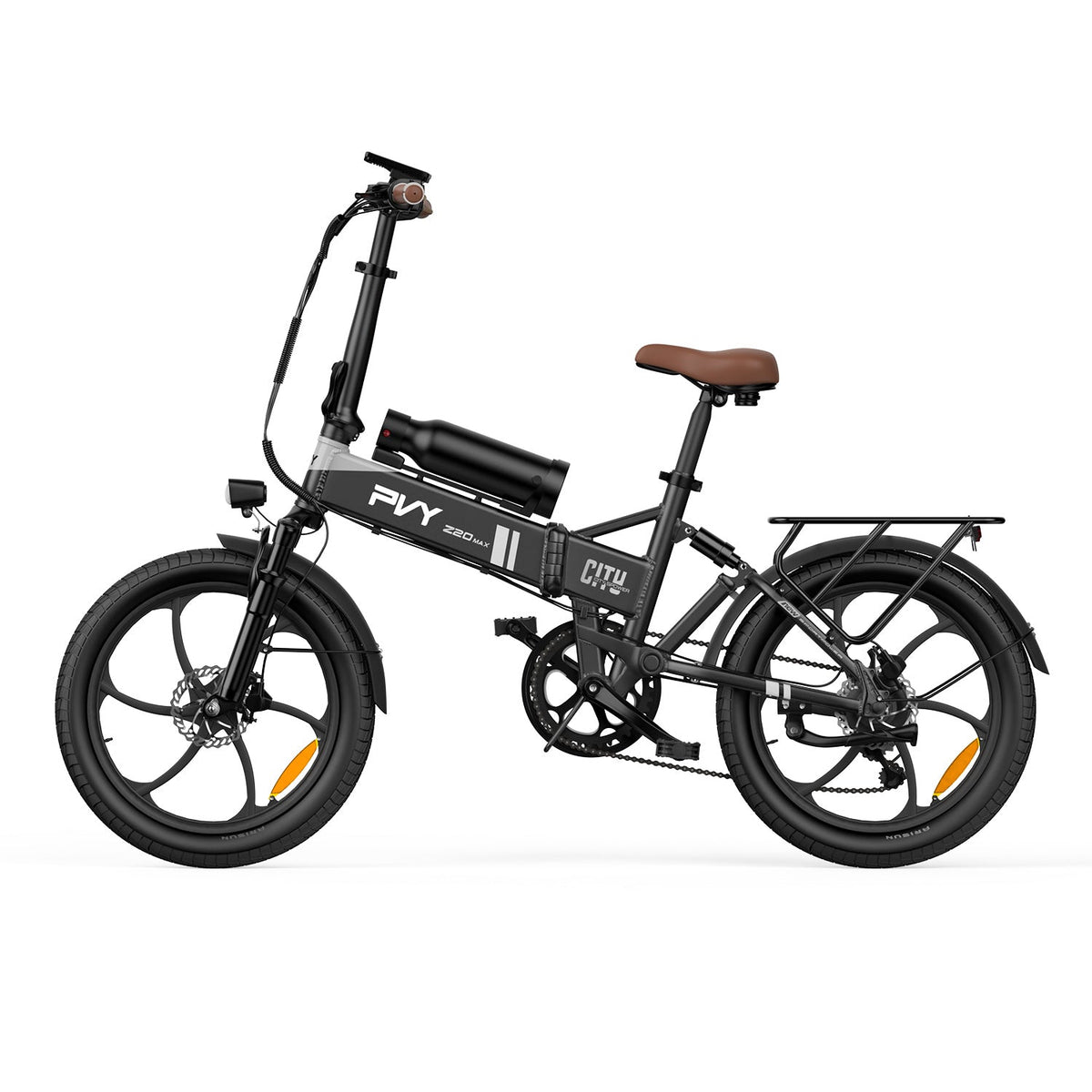 PVY Z20 Max 20" Electric Folding Bike 250W Motor 36V 15Ah+10.6Ah Dual ...