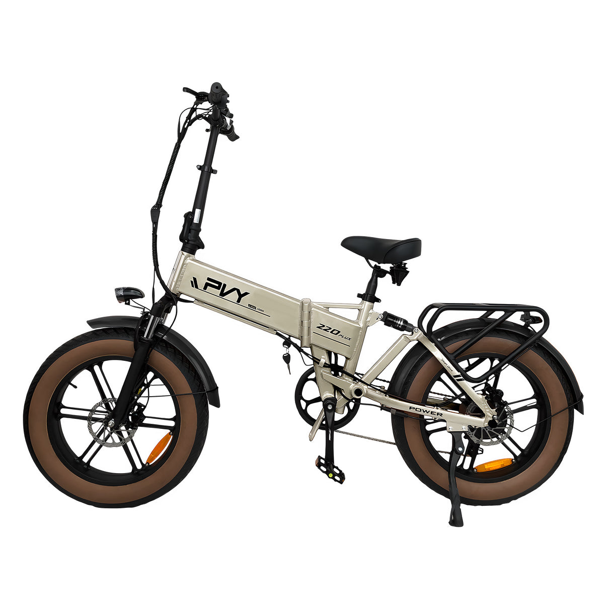 PVY Z20 Plus 20" Fat Tire Electric Folding Bike 1000W Motor 48V 16.5A ...