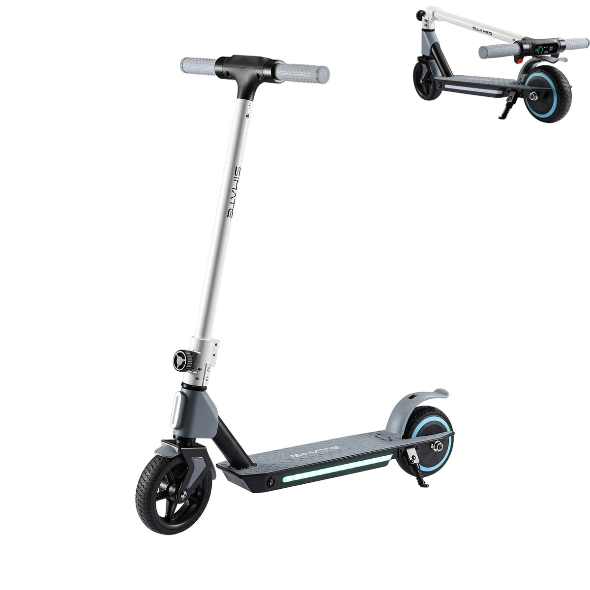 SIMATE S2 6.5" Kid's Foldable Electric Scooter 130W Motor 24V 2.5Ah Ba ...